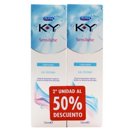 DUPLO K-Y GEL LUBRICANTE HIDROSOLUBLE INTIMO 2X75ML